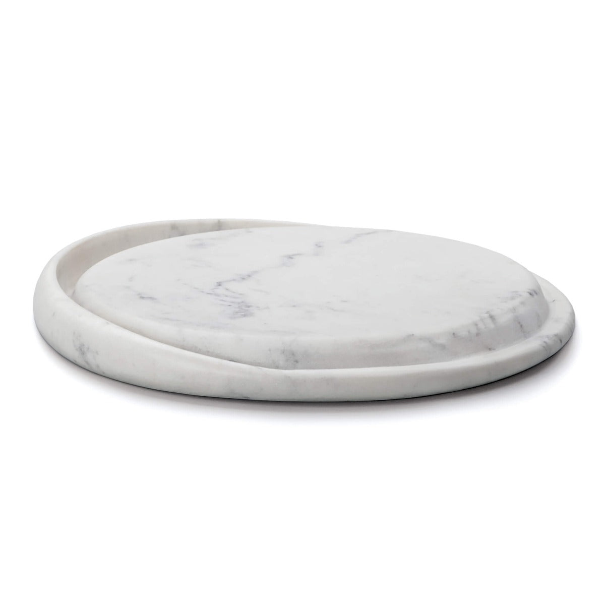 White Marble Cheese Board – Simon Pearce
