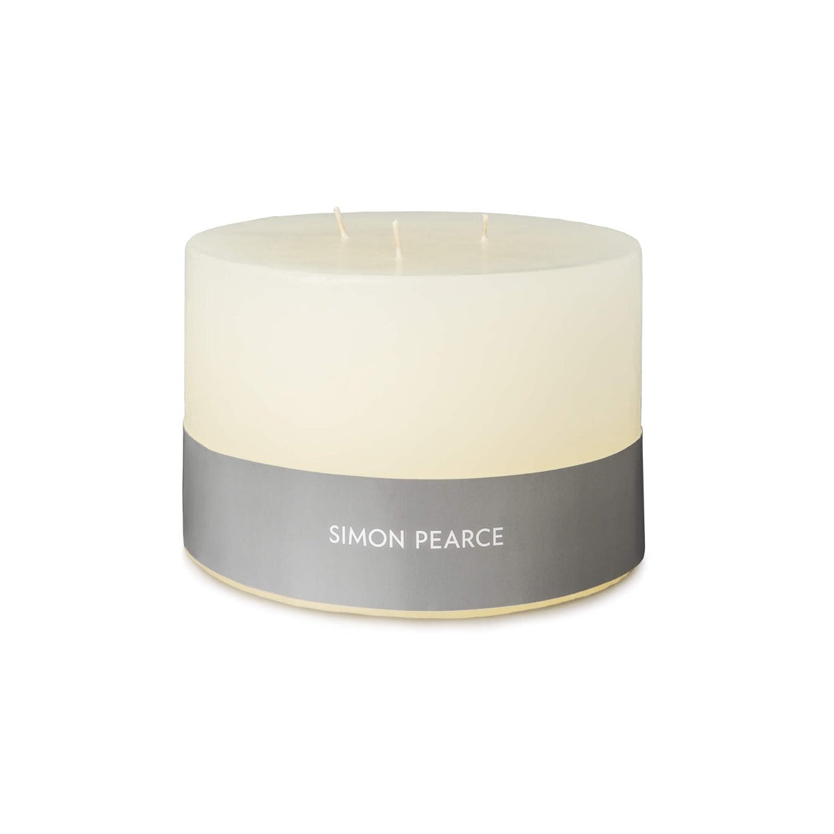 Ivory Three Wick Pillar Candle, 6″ x 4″ – Simon Pearce