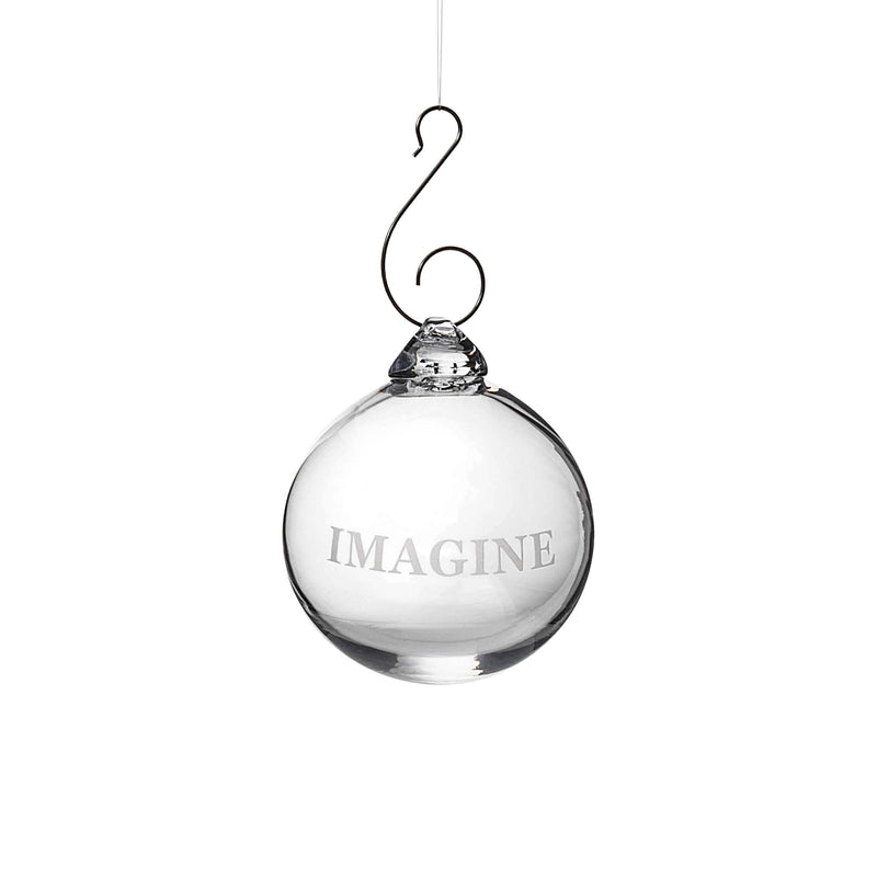 LoveYourBrain "Imagine" Round Ornament – Simon Pearce