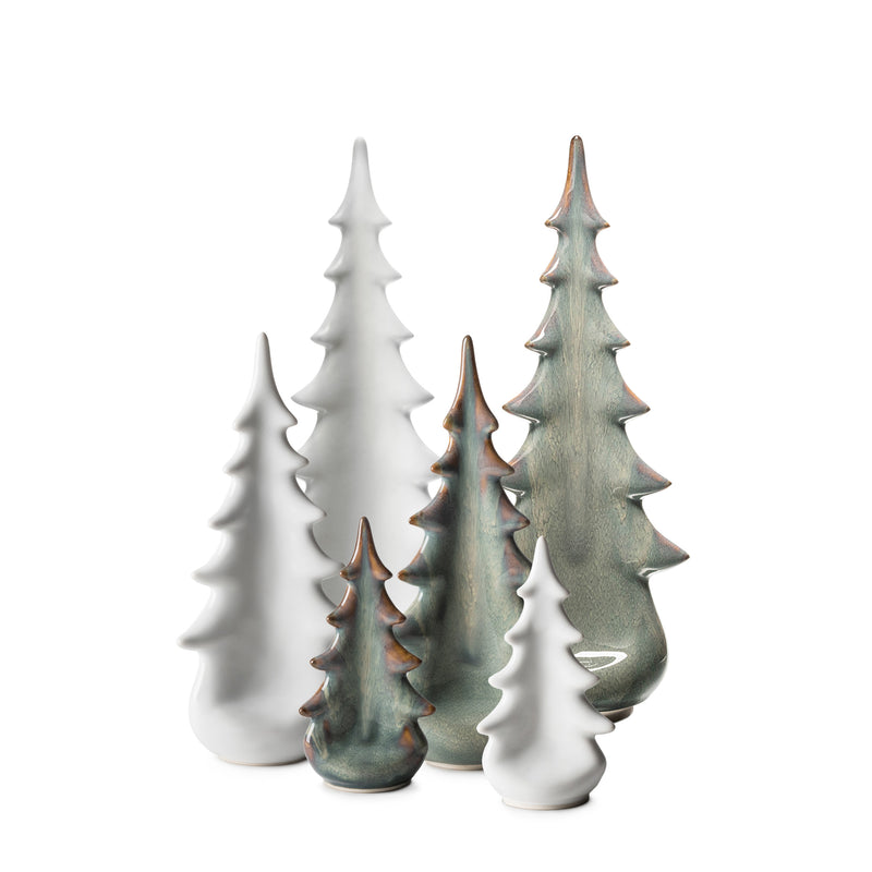 Simon Pearce Pottery Evergreen Forest, Set of 6 | Handmade Stoneware